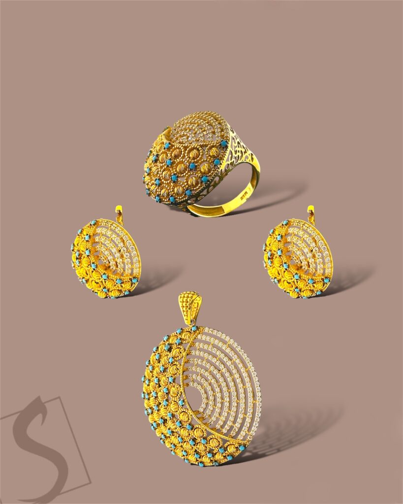 Gold HALF SET | 289074 – Al Samer Jewellery