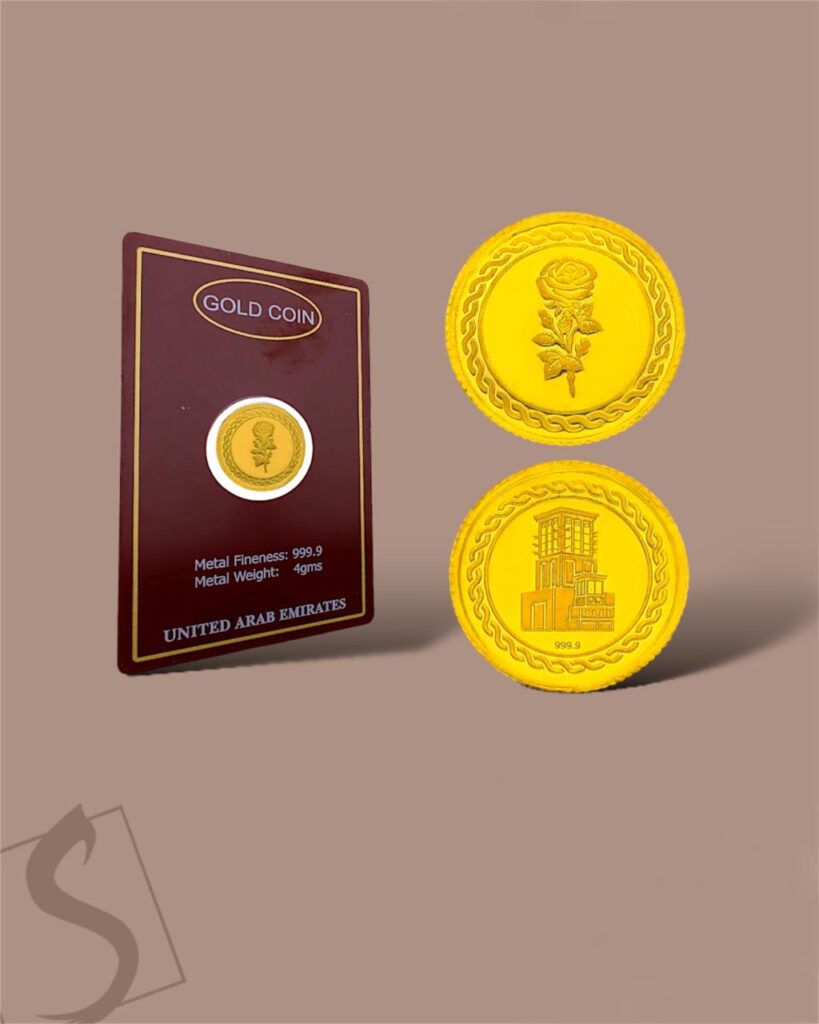 Gold Coin | Uae (Flower Design) – Al Samer Jewellery