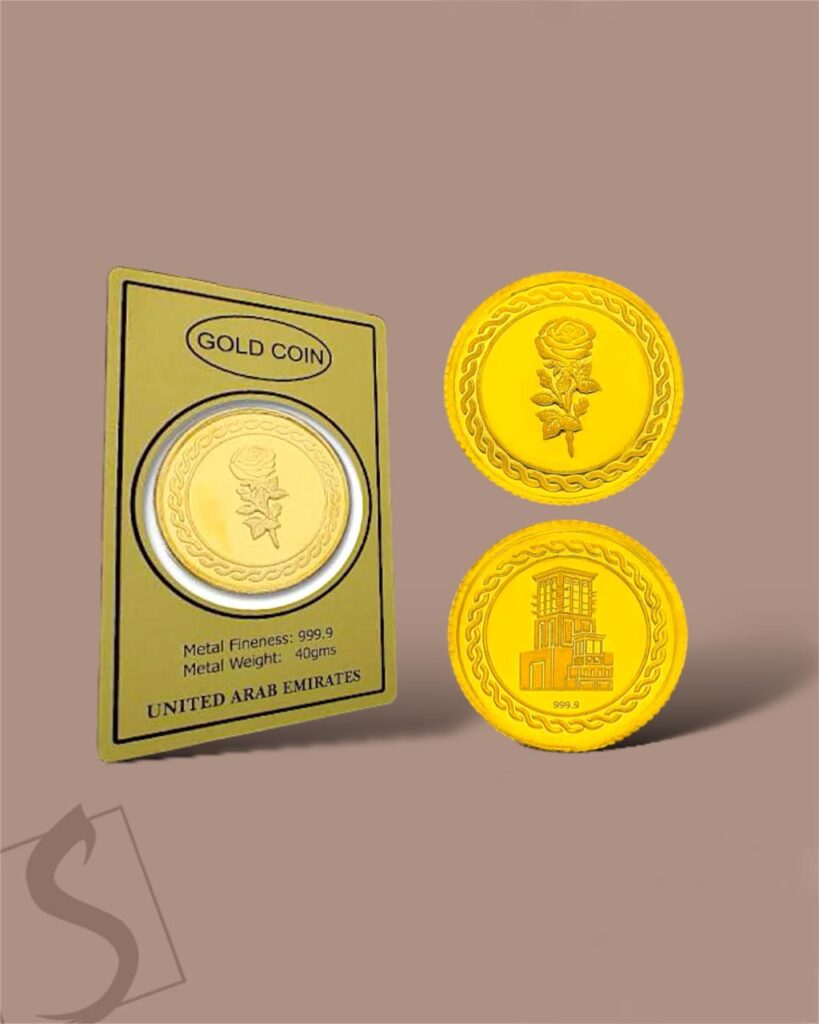 Gold Coin | Uae (Flower Design) – Al Samer Jewellery